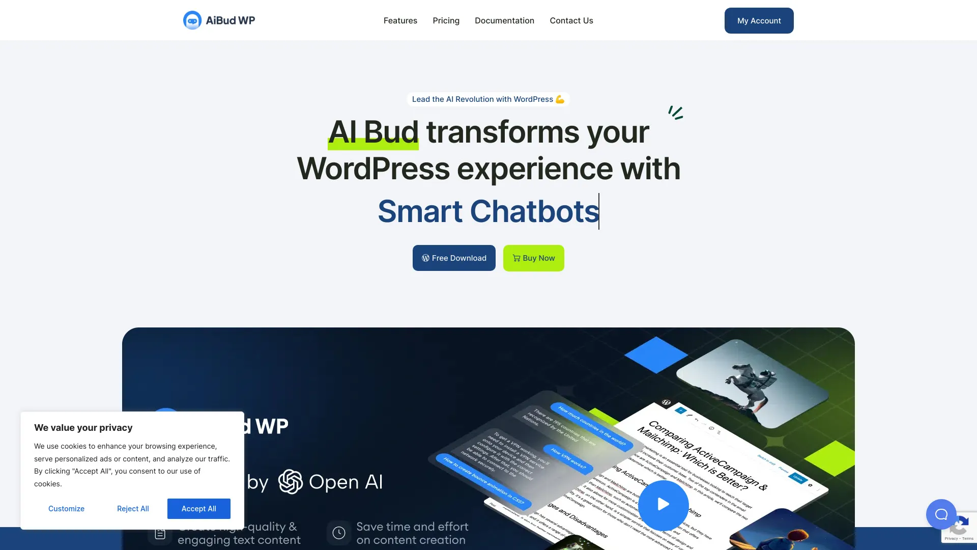 AI Bud - Powerful WordPress AI Plugin for Content Creation | Creati.ai