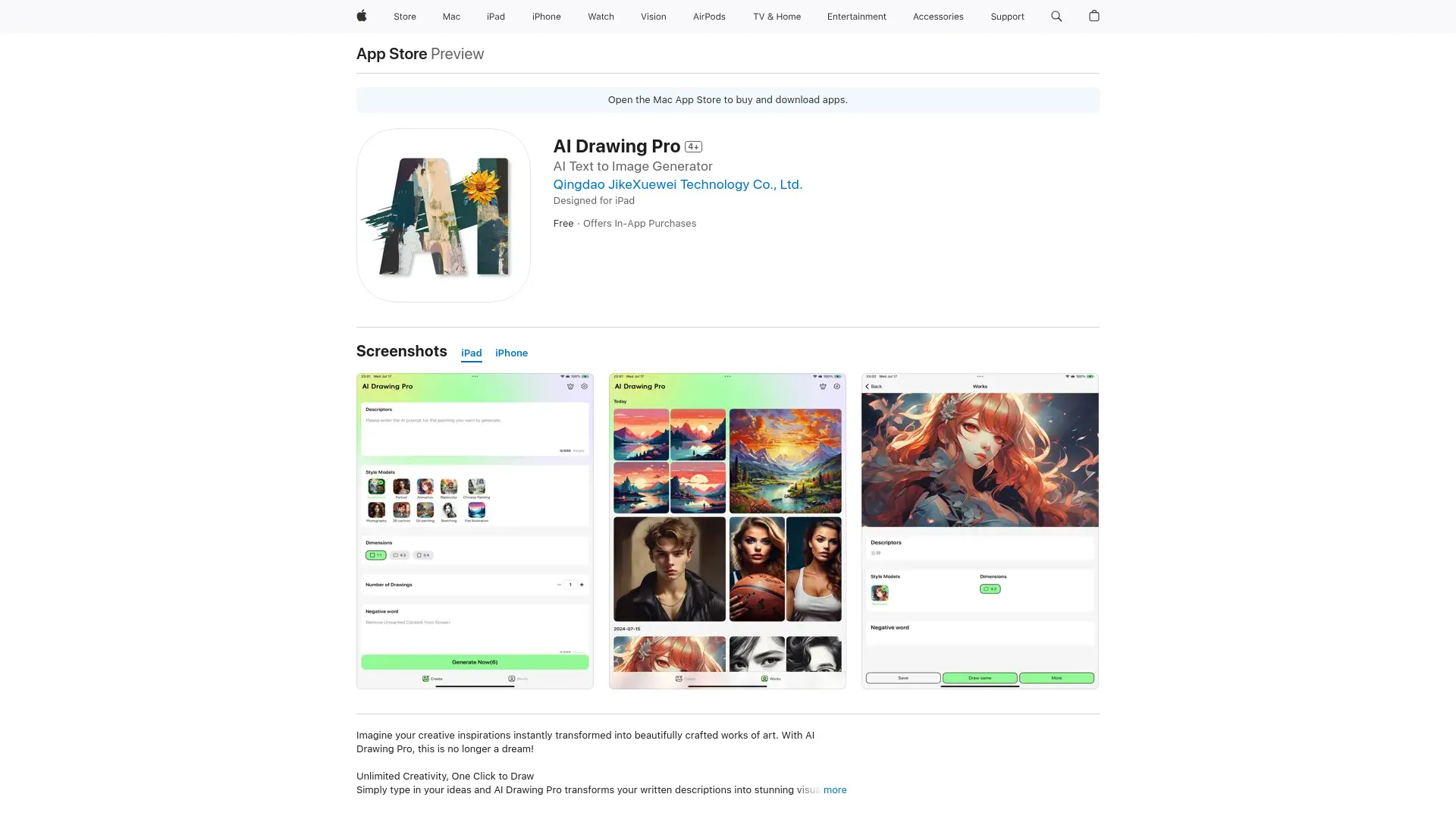 AI Drawing Pro: Arte Instantáneo a partir de Descripciones Textuales ...