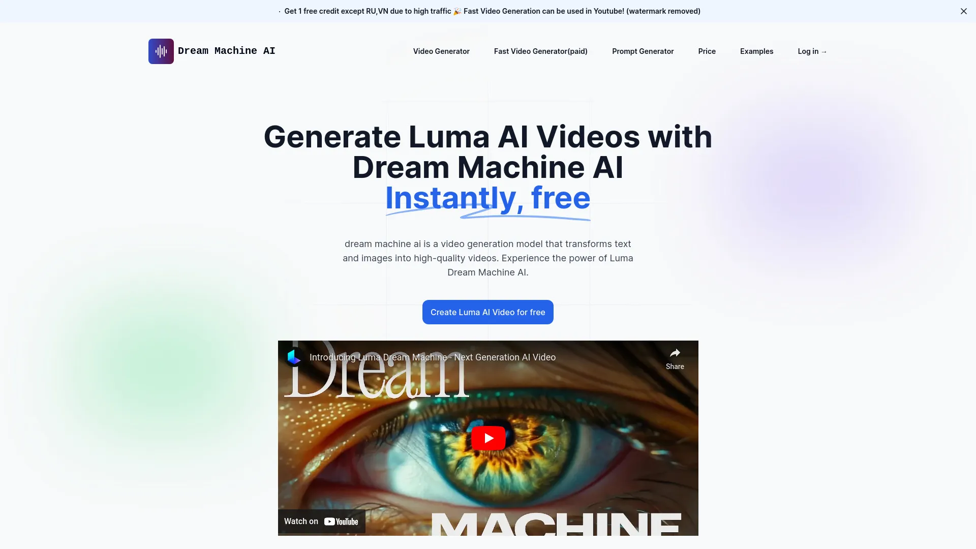 Dream Machine AI - Revolutionize Your Video Creation | Creati.ai