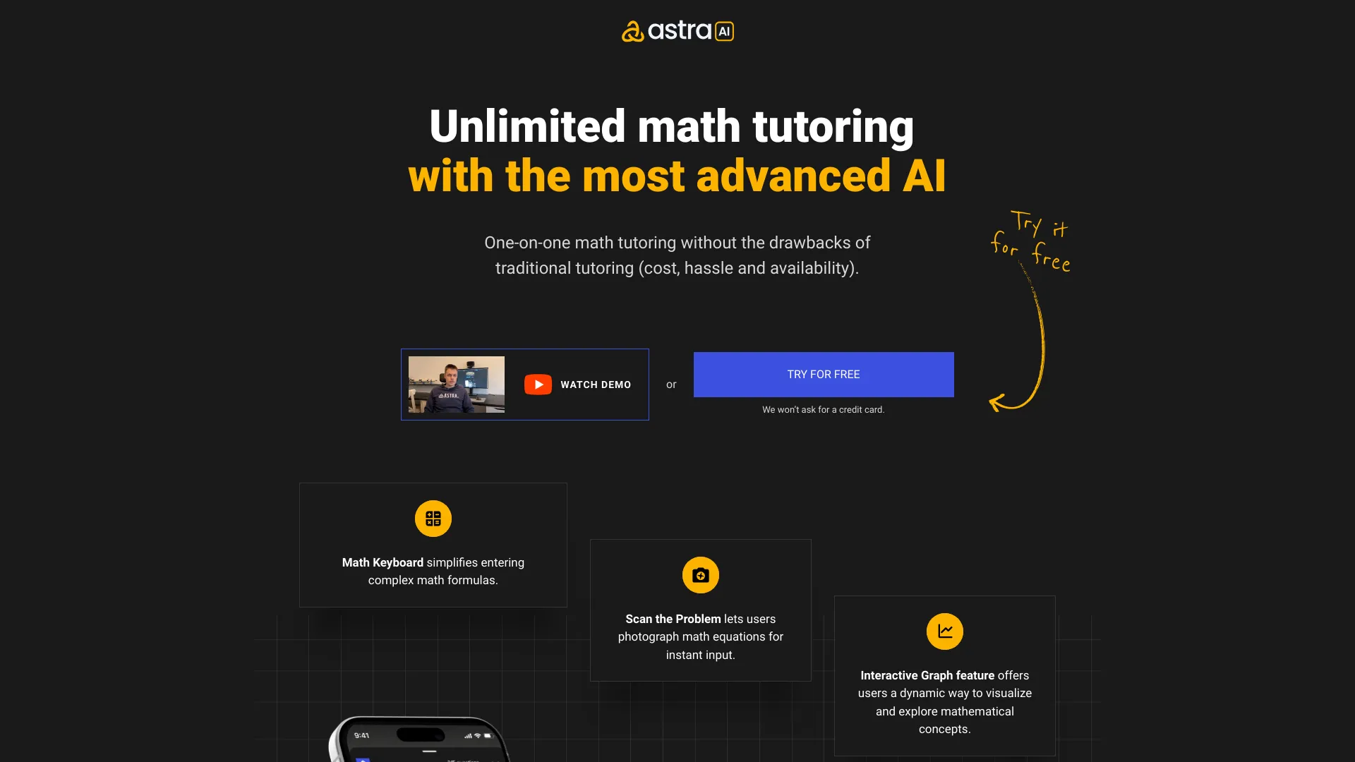 Astra AI - Interactive Math Tutoring Platform | Creati.ai