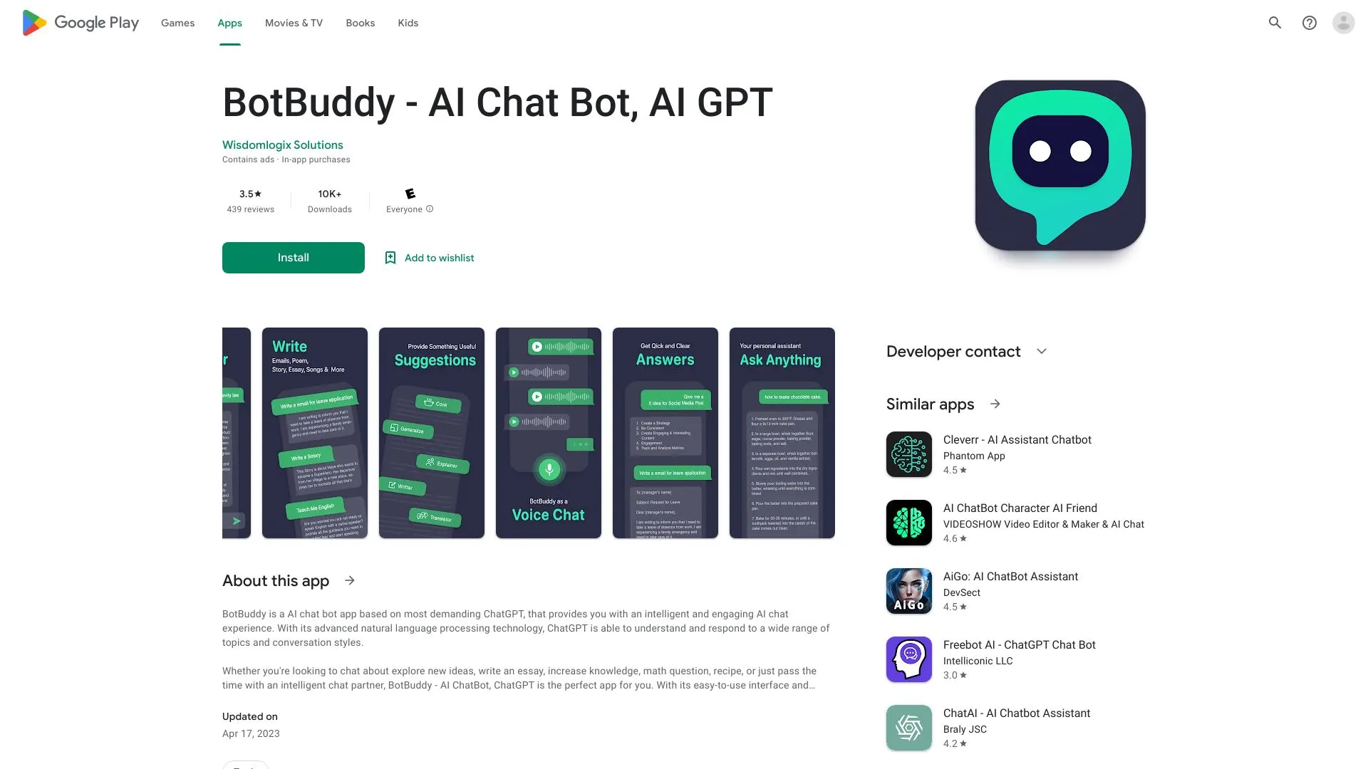 BotBuddy: Tu Compañero de Chat AI | Creati.ai