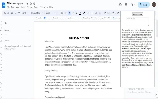 ChatGPT Google Docs Analyzer - Enhance Your Document Experience | Creati.ai