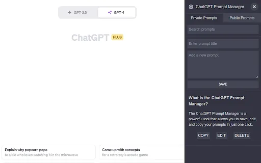 Gestor de Prompts de ChatGPT - Optimiza tu experiencia de IA | Creati.ai