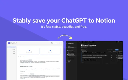 ChatShelf: Save ChatGPT Conversations to Notion | Creati.ai