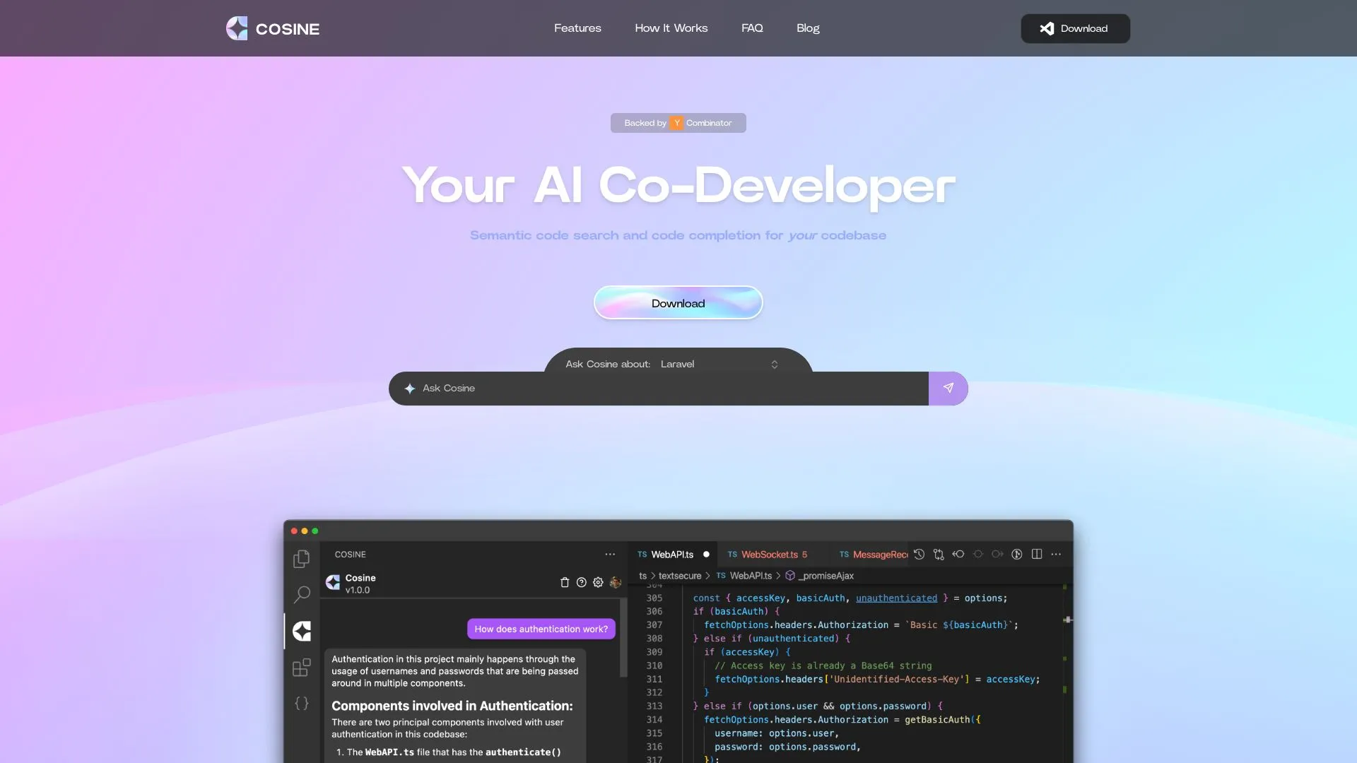 COSINE - AI Powered Code Analysis and Development Tool | Creati.ai