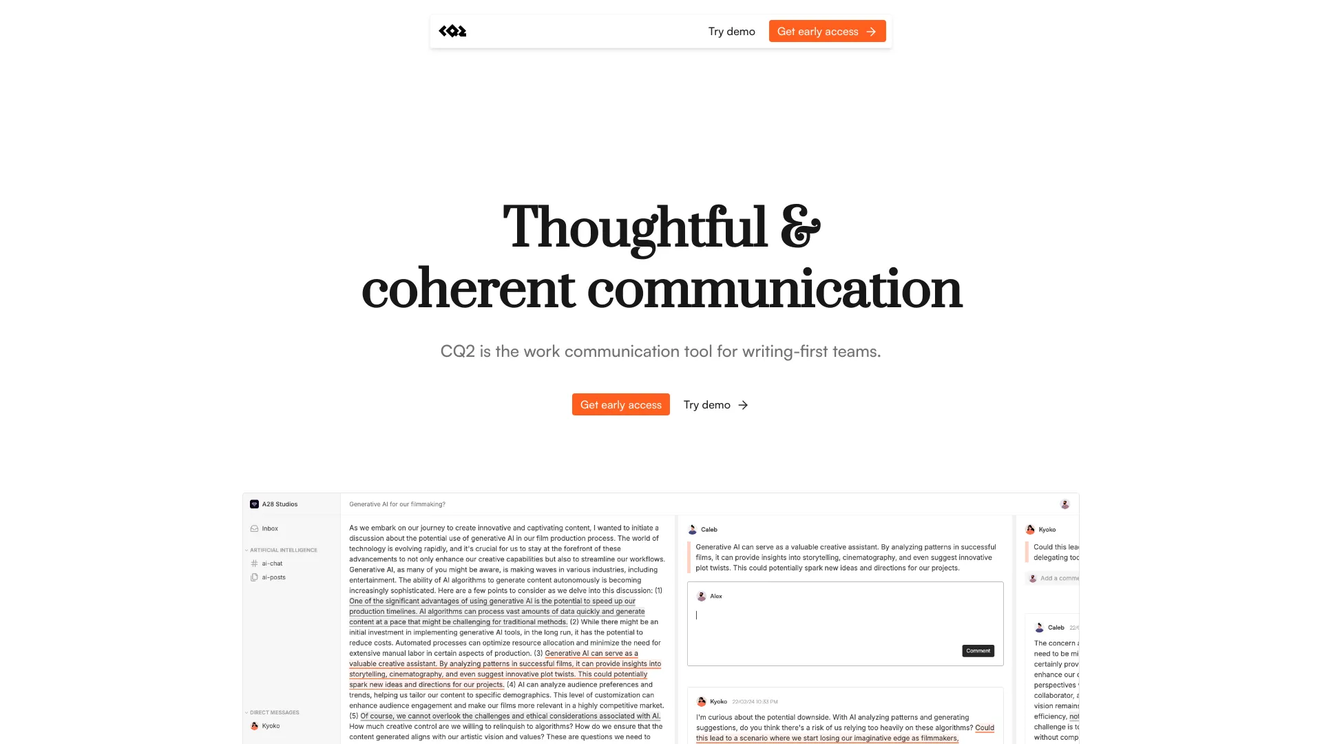 CQ2: Discussiones Documentales Reflexivas y Estructuradas | Creati.ai