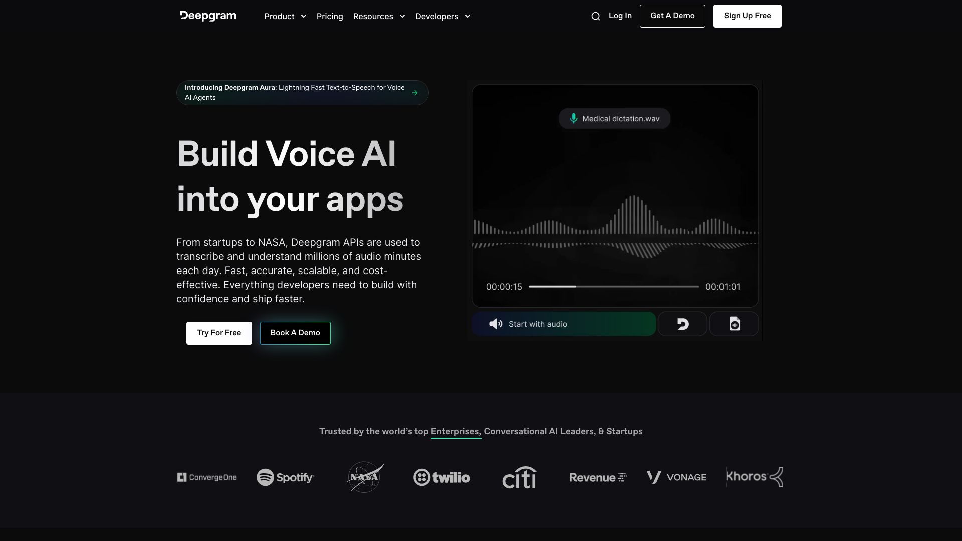 Deepgram: Advanced AI Speech-to-Text and Language Understanding APIs | Creati.ai