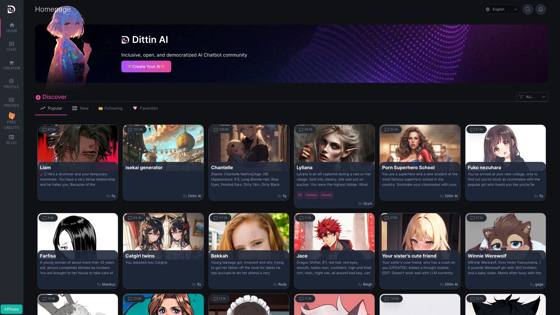 Dittin AI: Customize Your Own AI Chatbots | Creati.ai