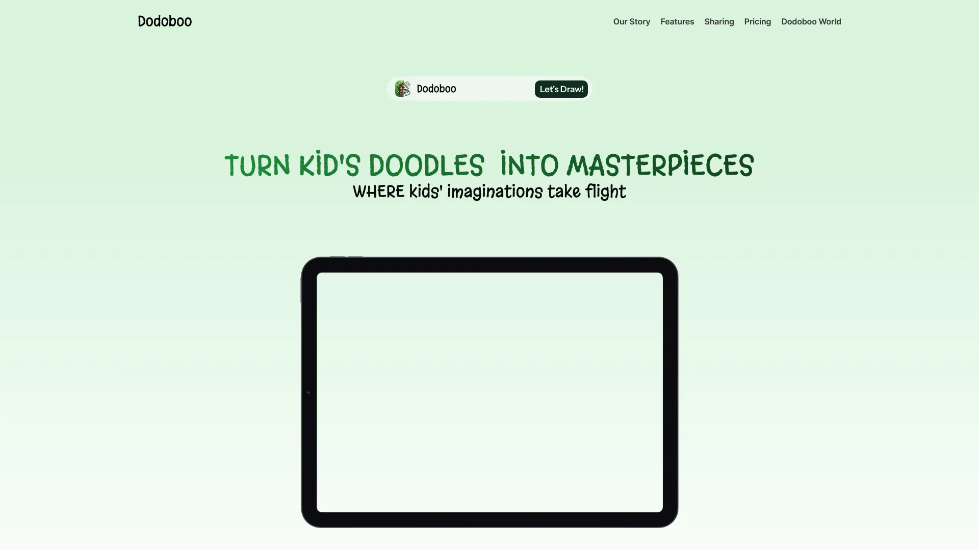 DoDoBoo: Transform Doodles into Art | AI Drawing App for Kids | Creati.ai