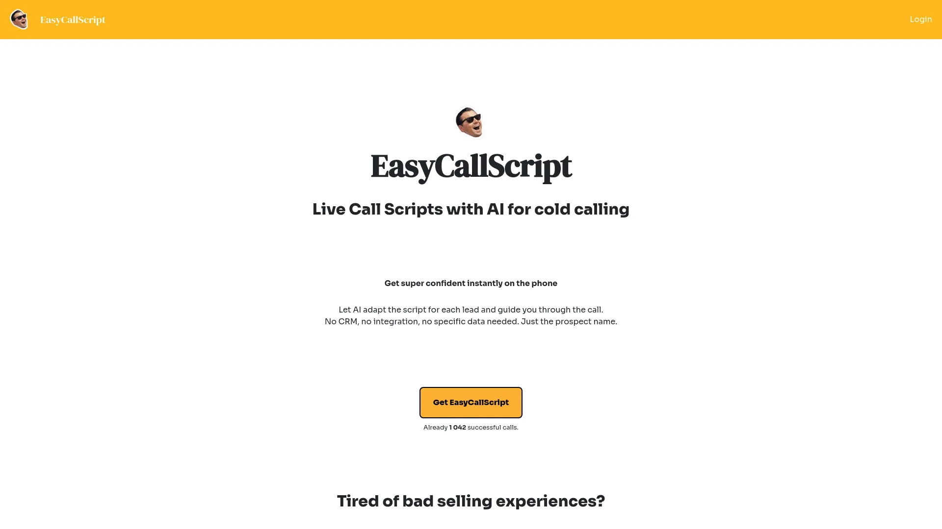 EasyCallScript: AI-Powered Cold Calling Solution | Creati.ai