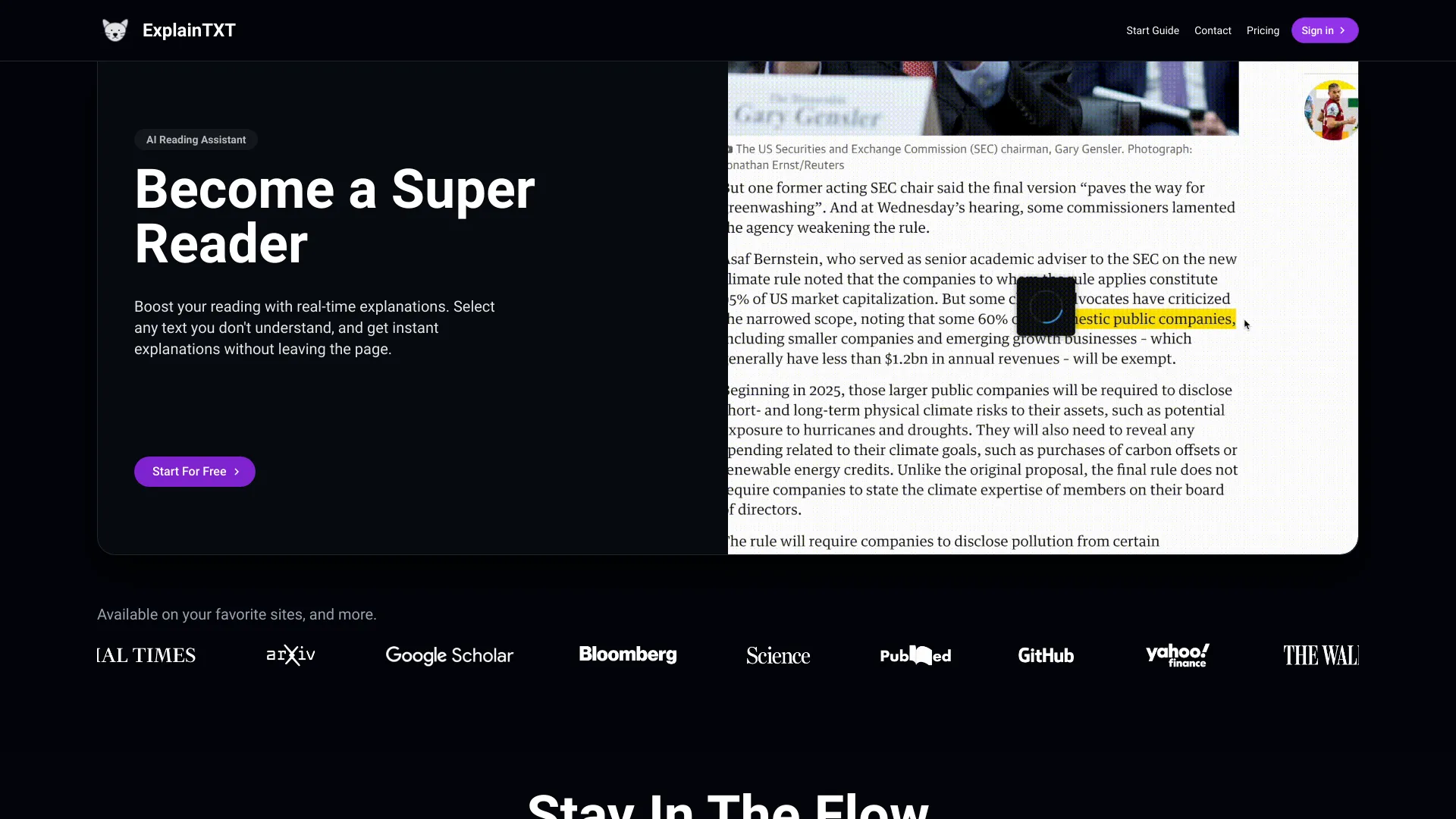 Explaintxt Ai Text Summarizer And Reading Assistant Creati Ai