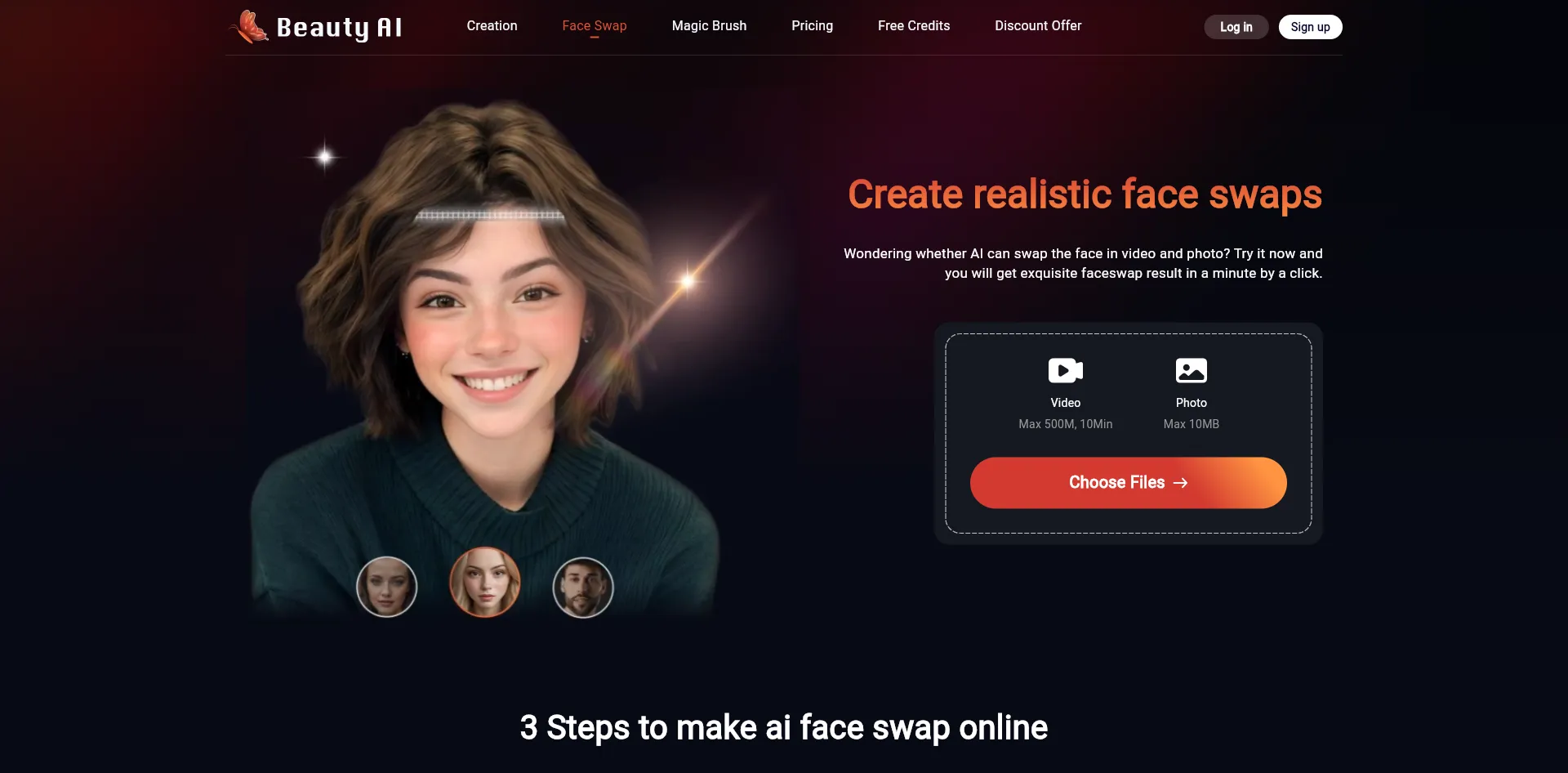 BeautyAI: Generador avanzado de intercambio de rostro y deepfake de IA | Creati.ai