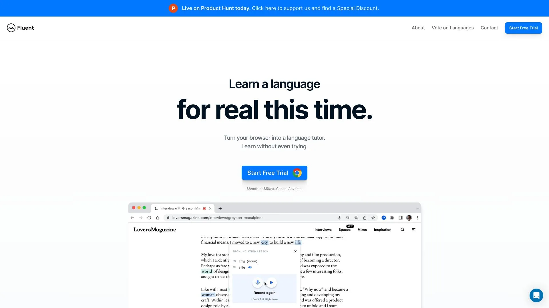 Fluent Learn A New Language While Browsing The Web Creatiai