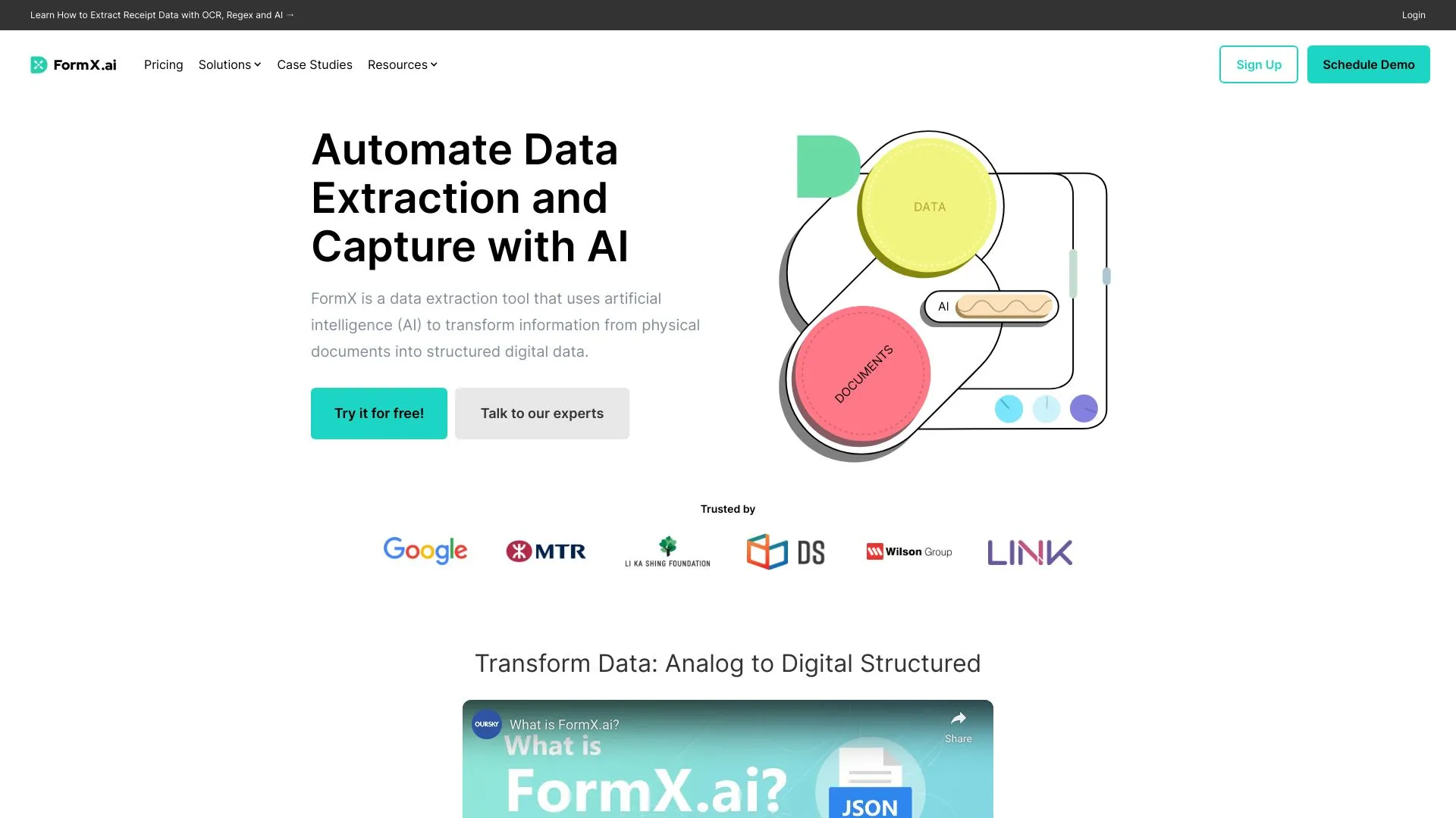 FormX.ai – AI-Powered Data Extraction Tool | Creati.ai