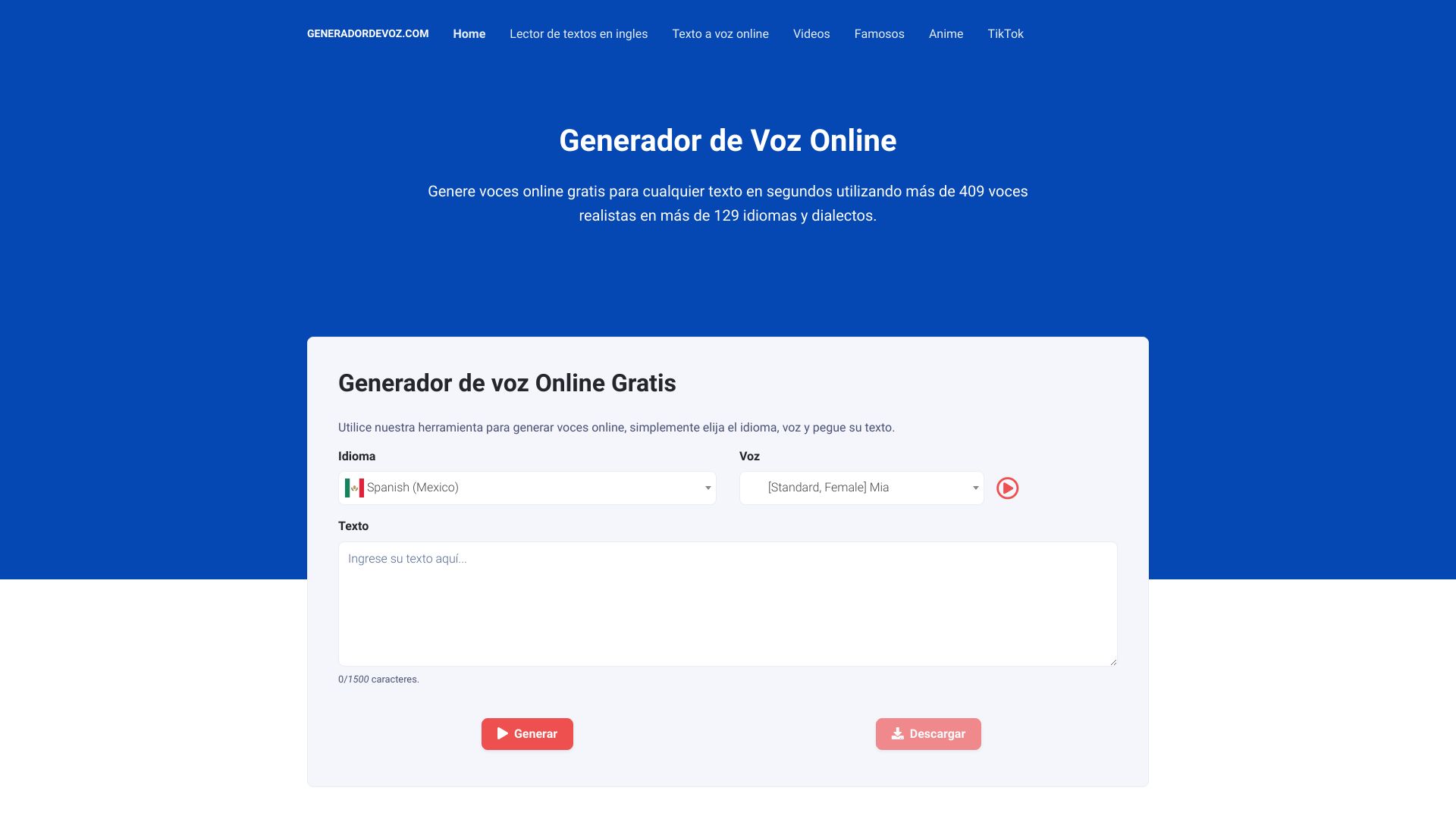 Generador de Voz AI Gratuito: Conversión Realista de Texto a Voz en ... Generador de Voz AI Gratuito: Conversión Realista de Texto a Voz en ...