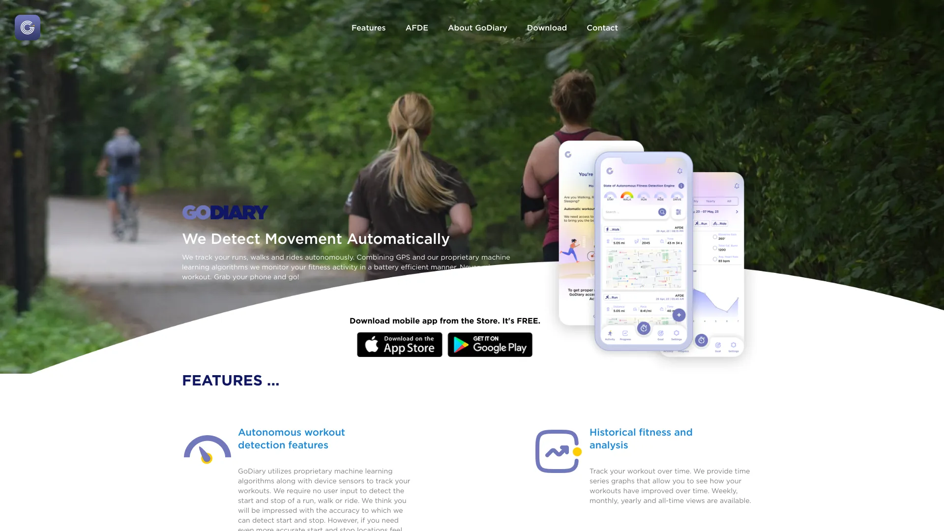 GoDiary: Rastreador Automático de Fitness y Ejercicios | Creati.ai