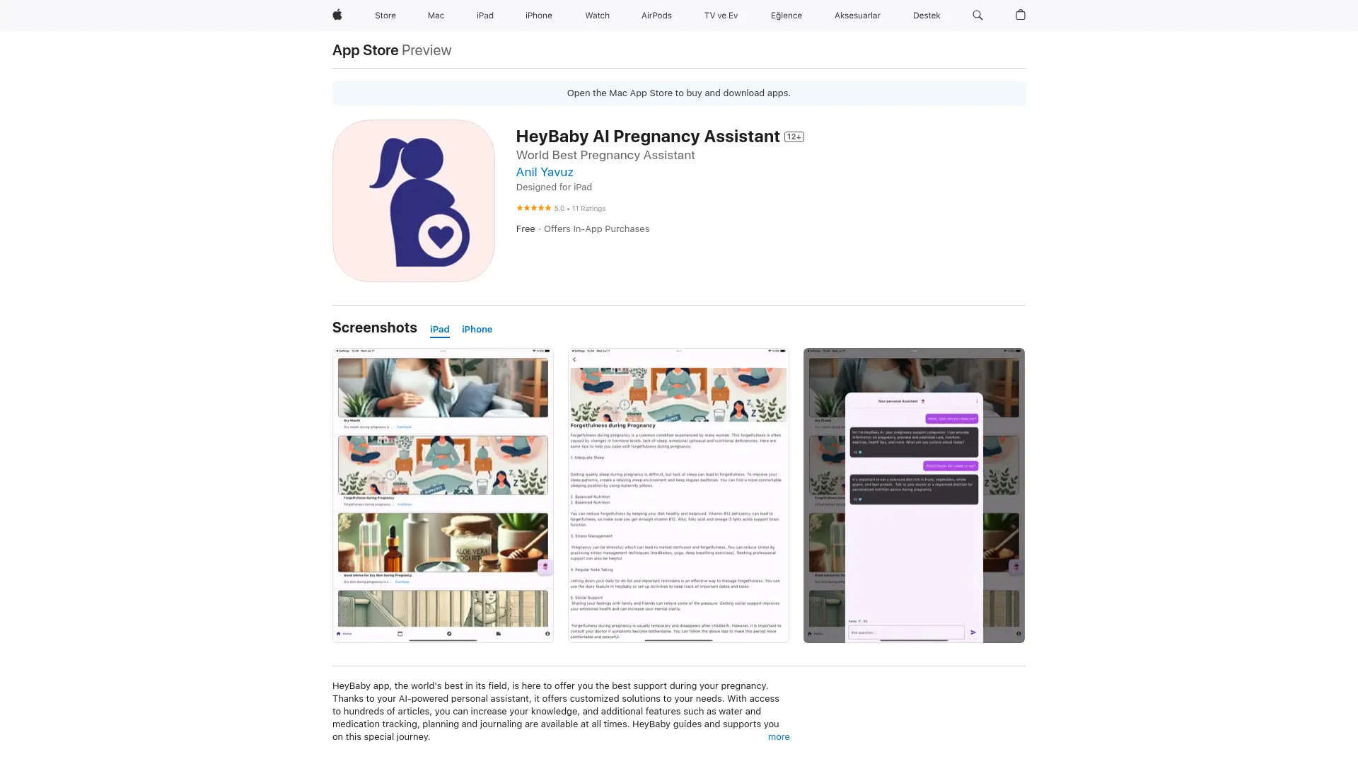 HeyBaby AI - Su aplicación asistente del embarazo | Creati.ai