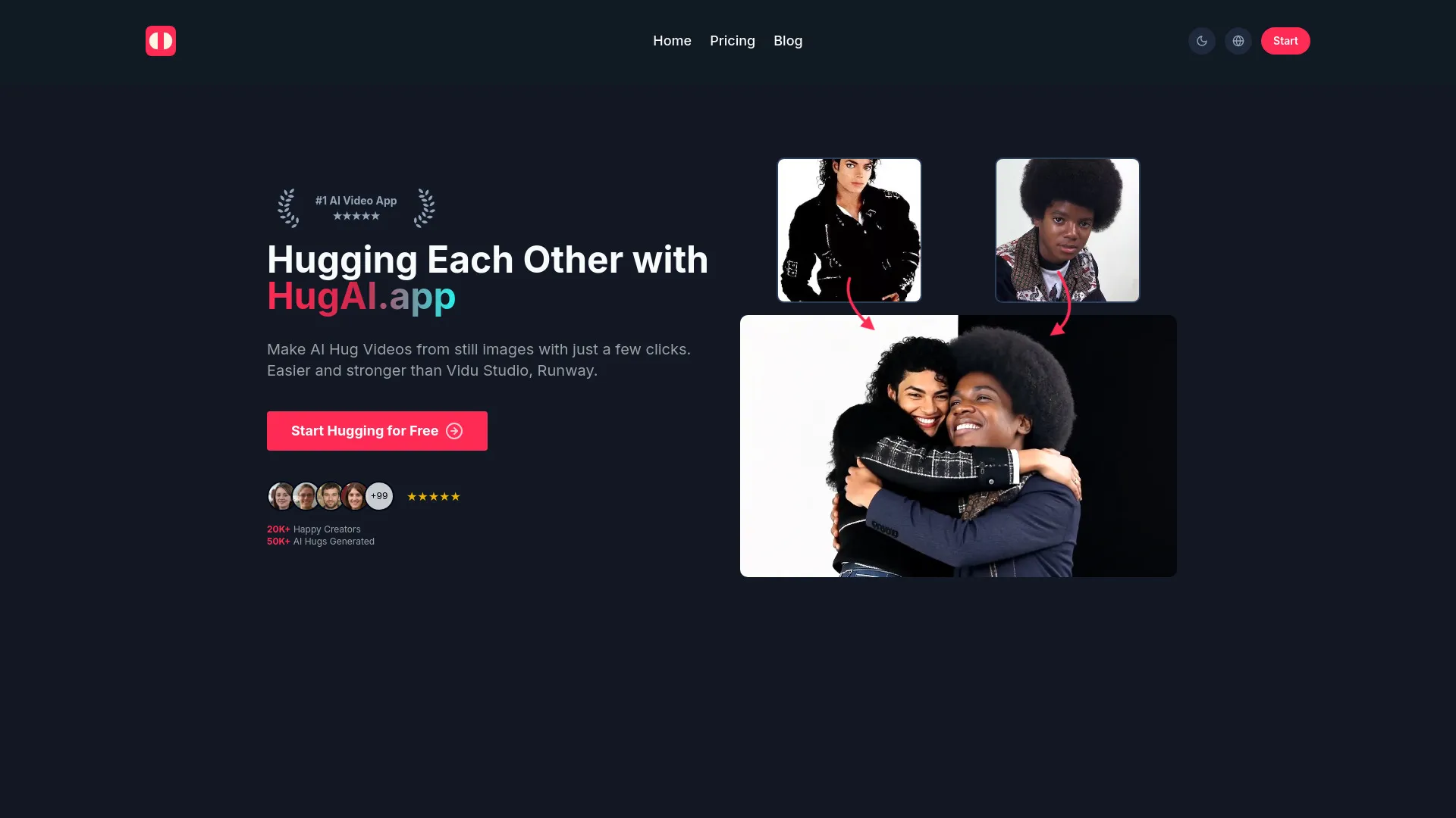 Create Heartwarming Hug Videos with Hug AI | Creati.ai Create Heartwarming Hug Videos with Hug AI | Creati.ai