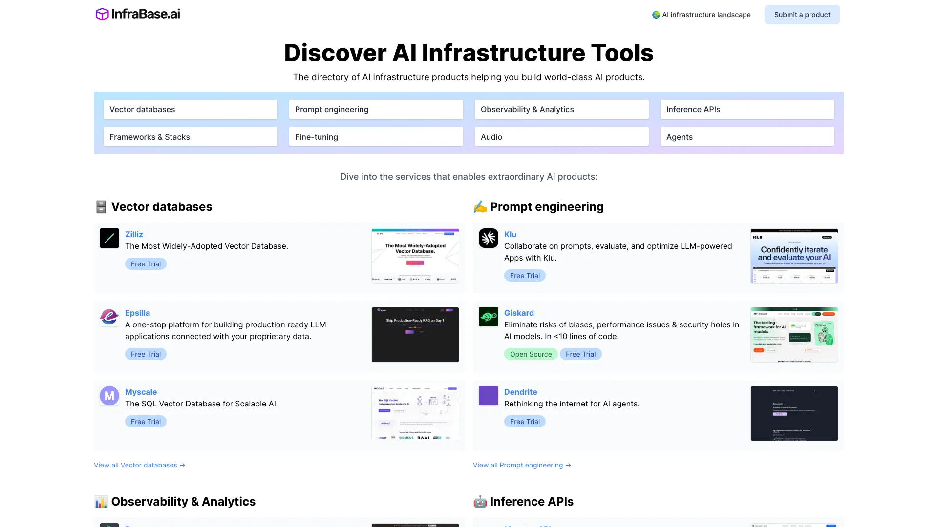 Infrabase.ai - Discover AI Infrastructure Tools | Creati.ai