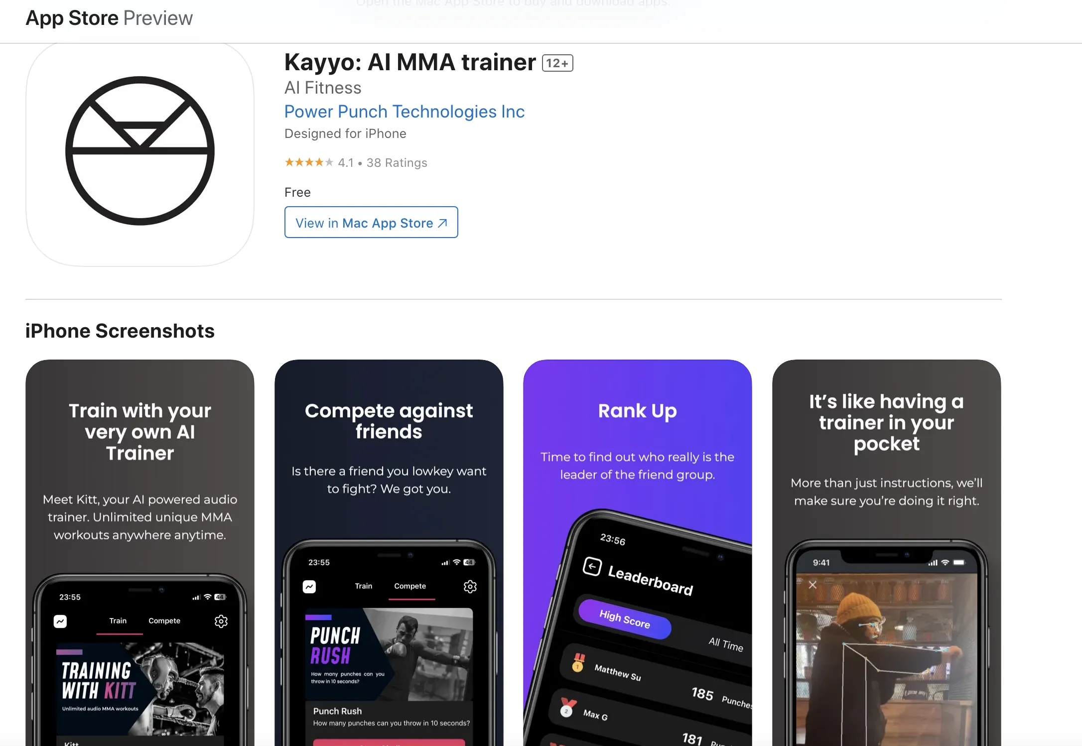 Kayyo AI MMA Trainer App: Personal AI-Powered MMA Coach | Creati.ai