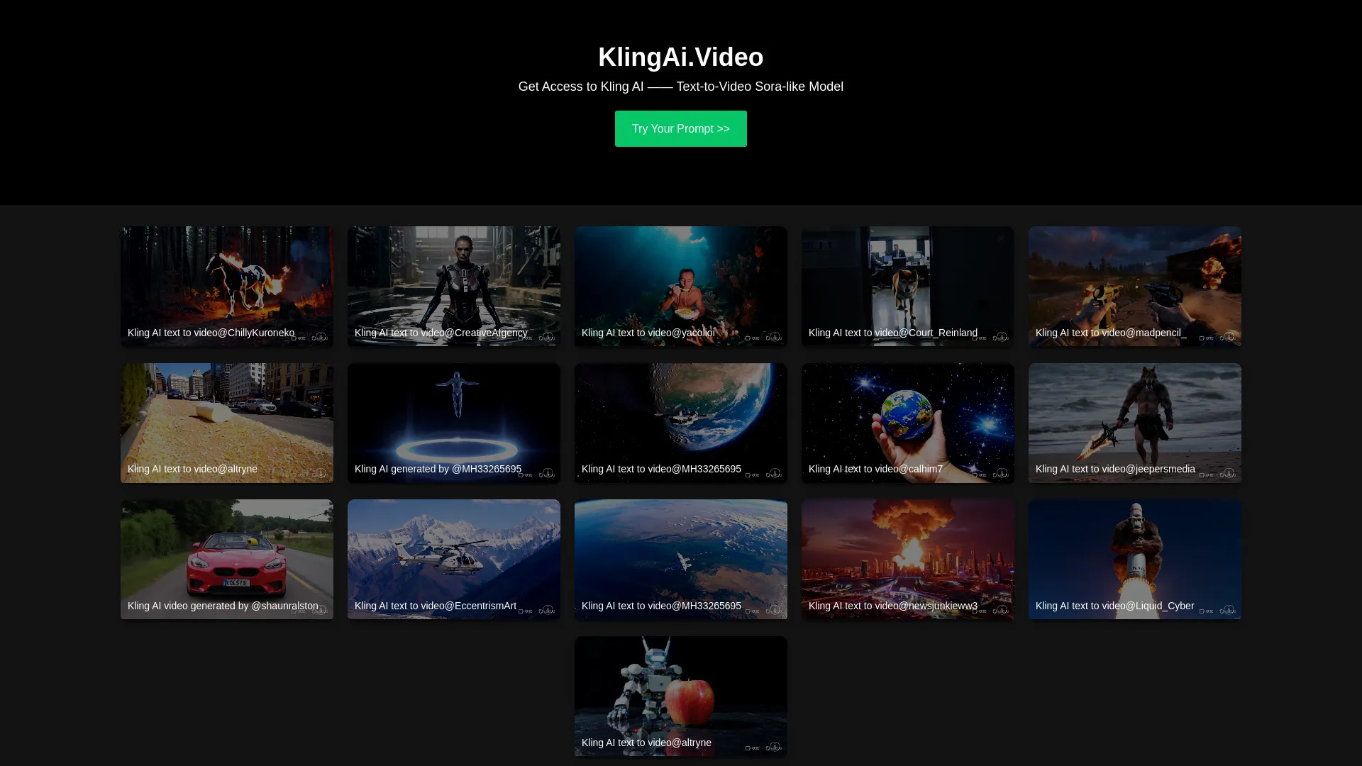 KlingAi.Video: Transform Text into Stunning AI-Generated Videos | Creati.ai