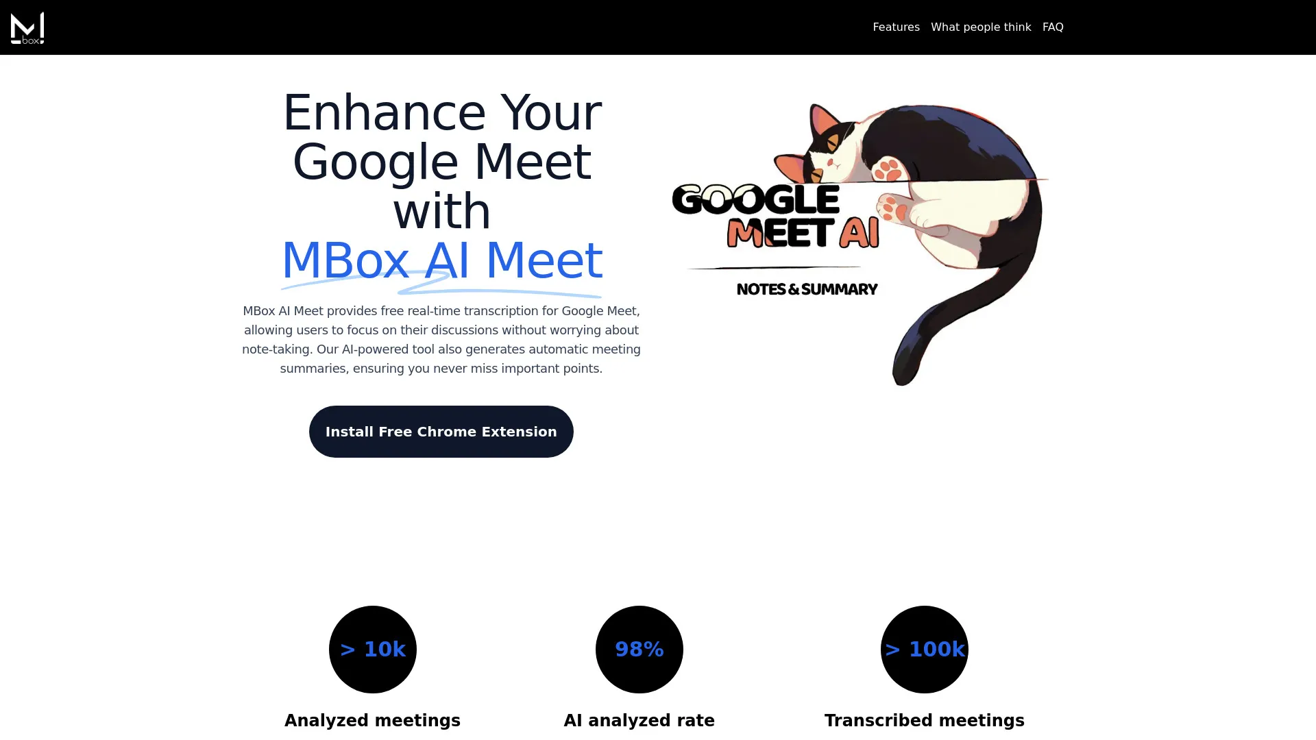 MBox AI Meet: Real-Time Transcription & Meeting Summaries | Creati.ai