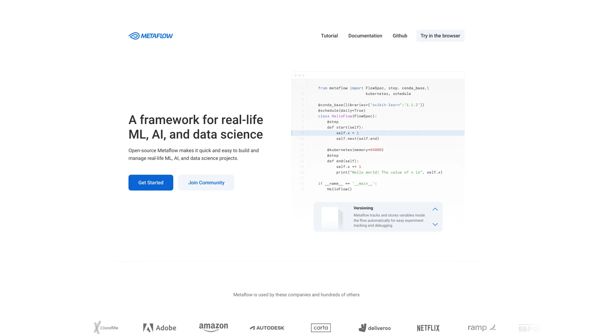 Metaflow - Streamline Your Data Science and ML Workflows | Creati.ai Metaflow - Streamline Your Data Science and ML Workflows | Creati.ai