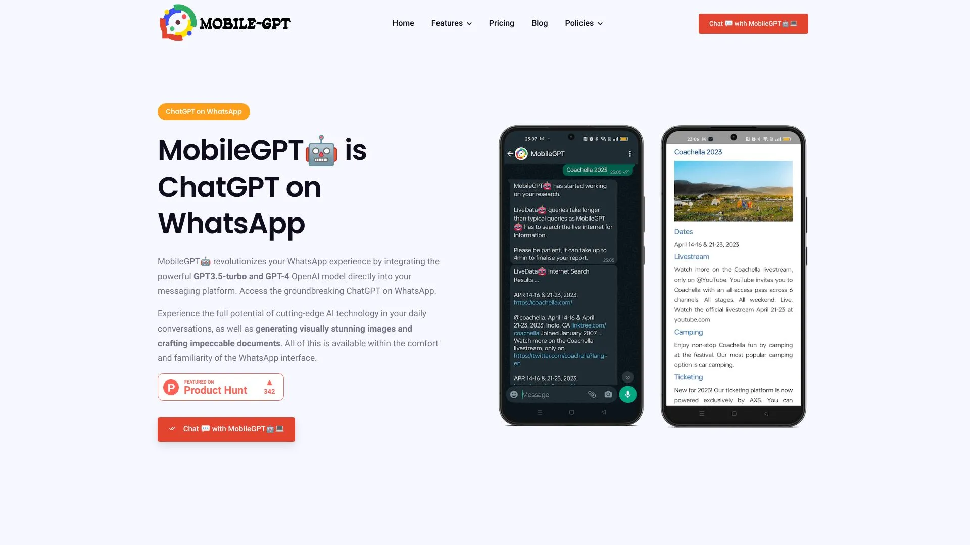 MobileGPT: WhatsApp을 위한 AI 어시스턴트 | Creati.ai