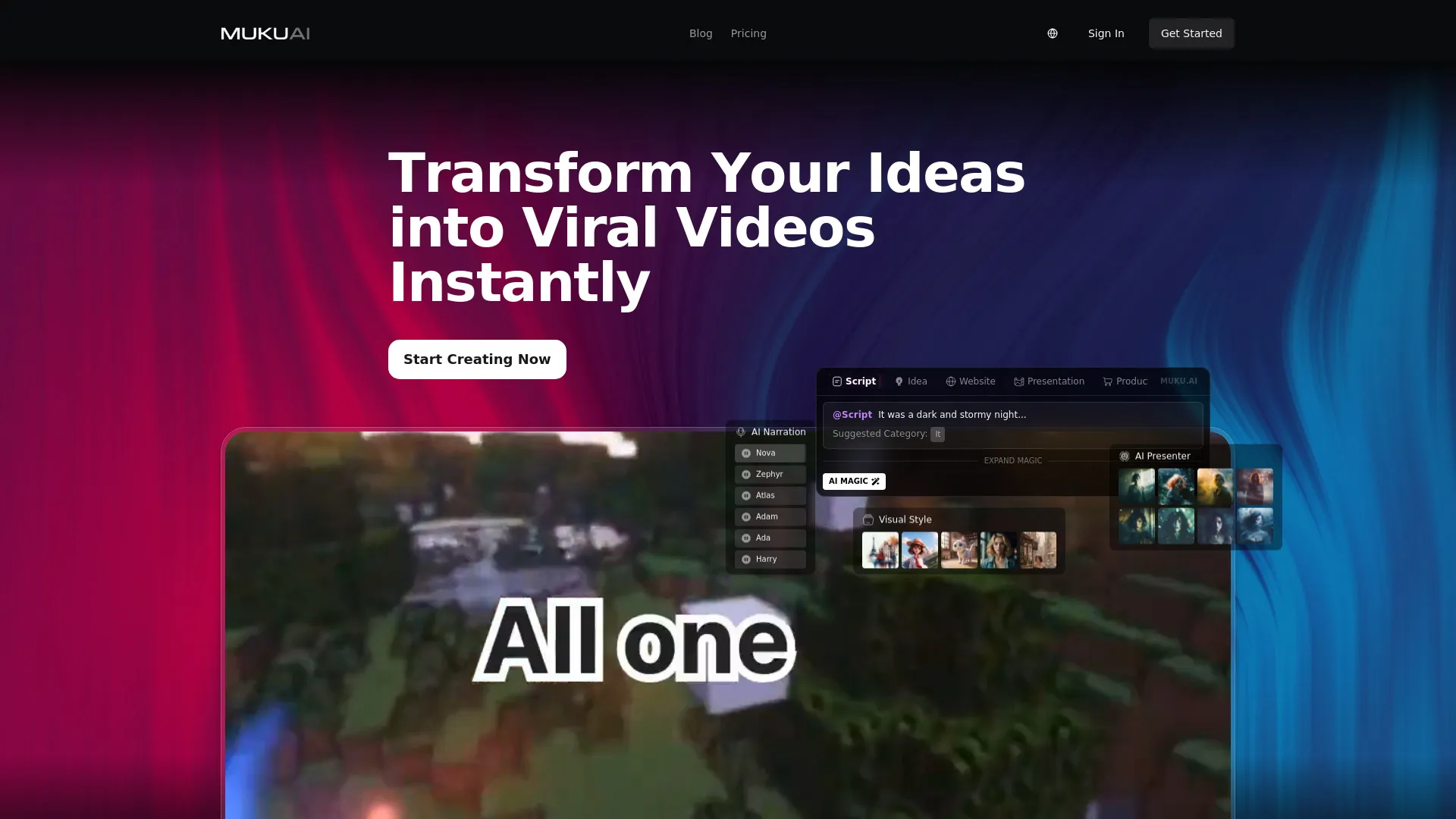 MukuAI: Effortless Video Creation for Social Media | Creati.ai