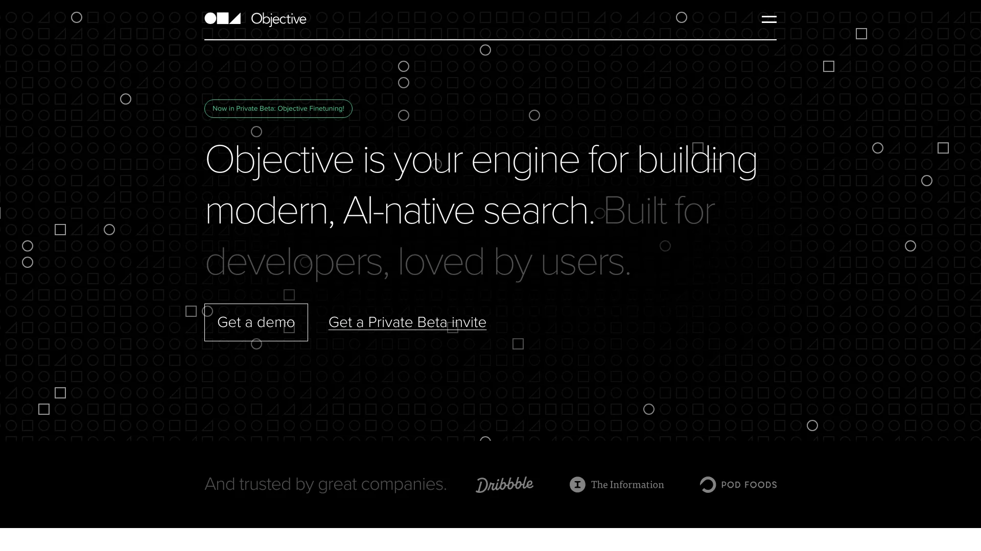 Objective Inc Ai Native Search Api For Websites And Apps Creati Ai