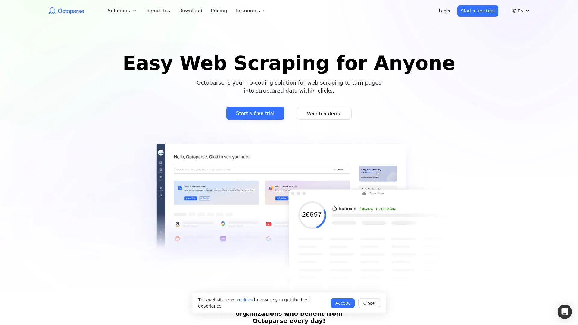 Octoparse: La herramienta definitiva de web scraping | Creati.ai