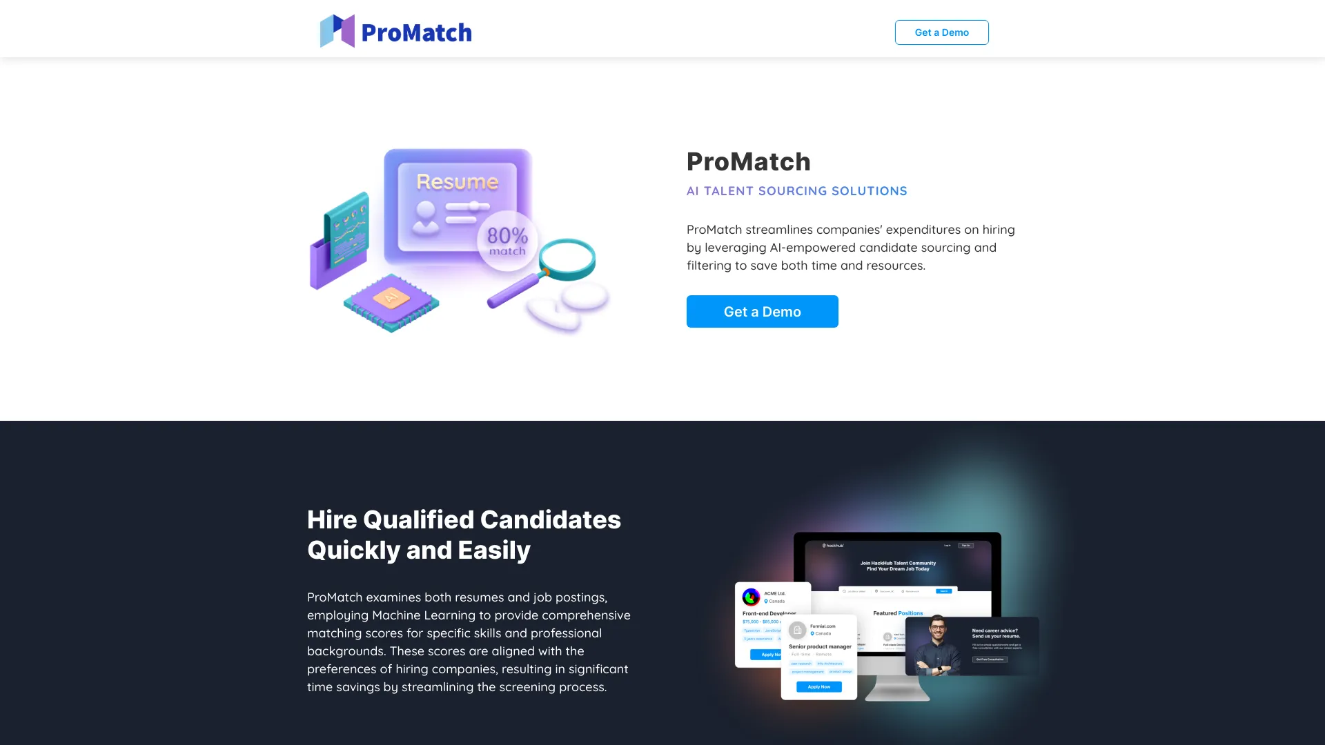 ProMatch AI - Revolutionizing Recruitment with AI | Creati.ai