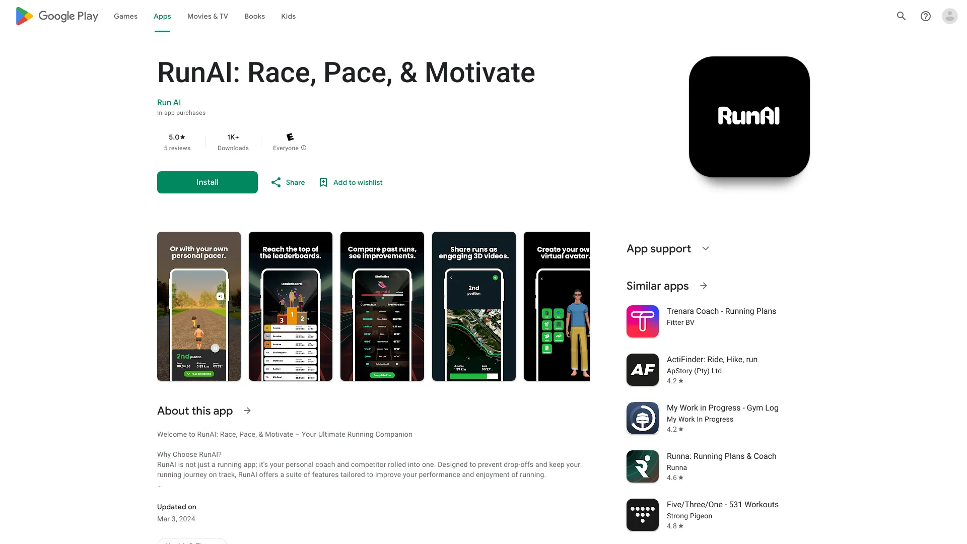 RunAI: Your Personal Couch to 5K Coach | Creati.ai