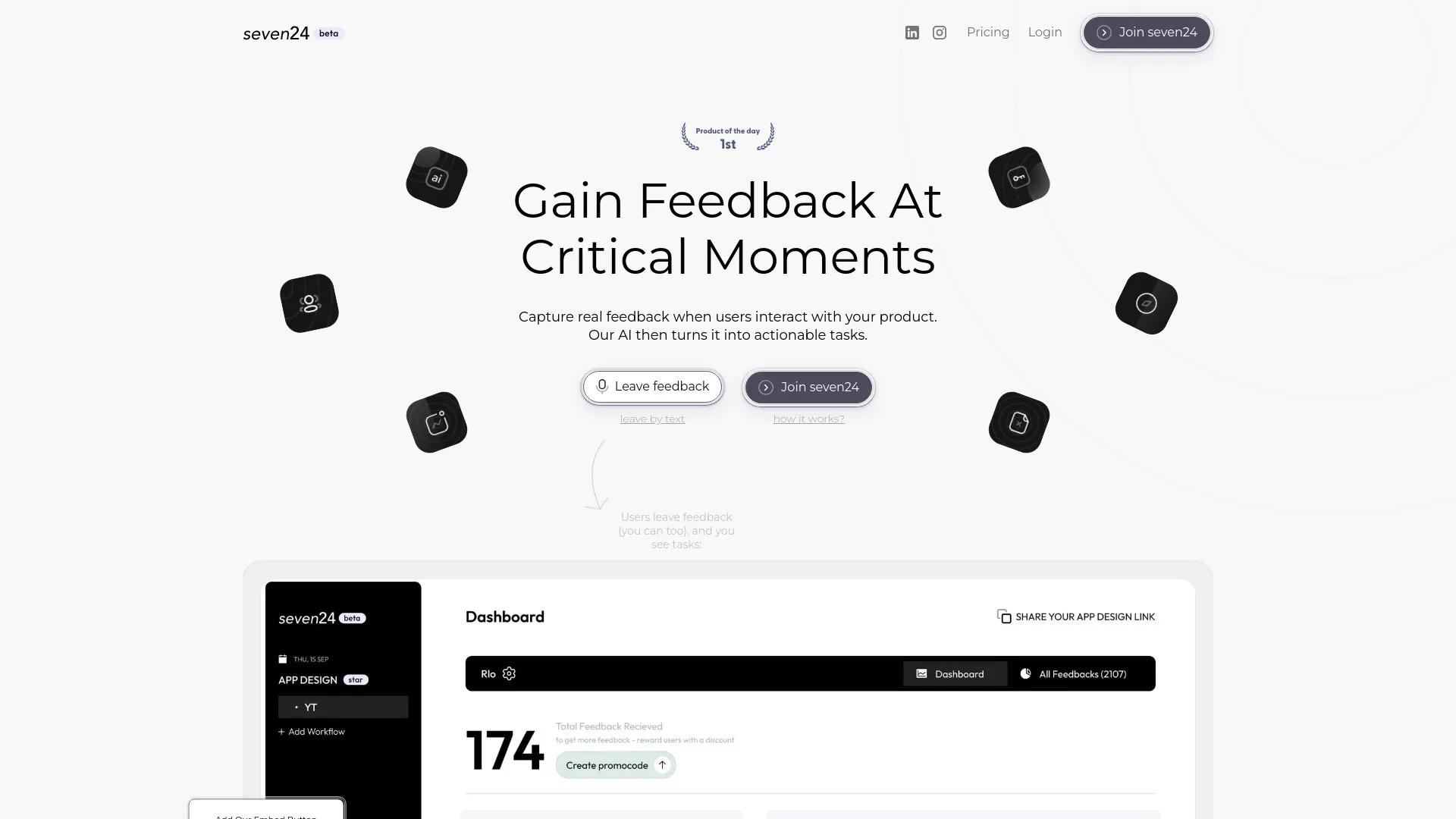 Seven24 AI - Customer Feedback Management Solution | Creati.ai