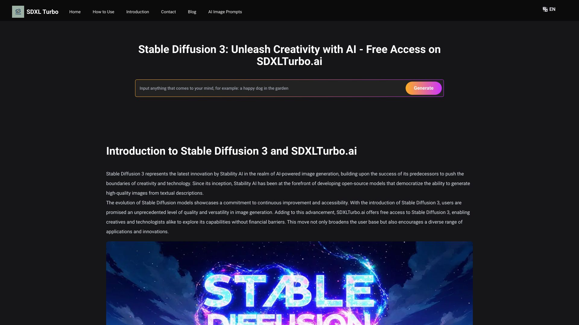 Stable Diffusion XL Turbo 3: High-Speed, High-Quality Image Generation | Creati.ai
