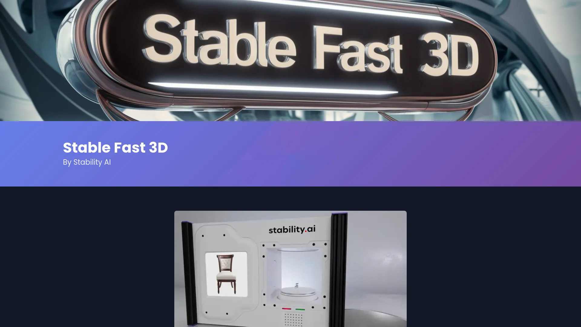 Stable Fast 3D: Generación Rápida de Activos 3D | Creati.ai