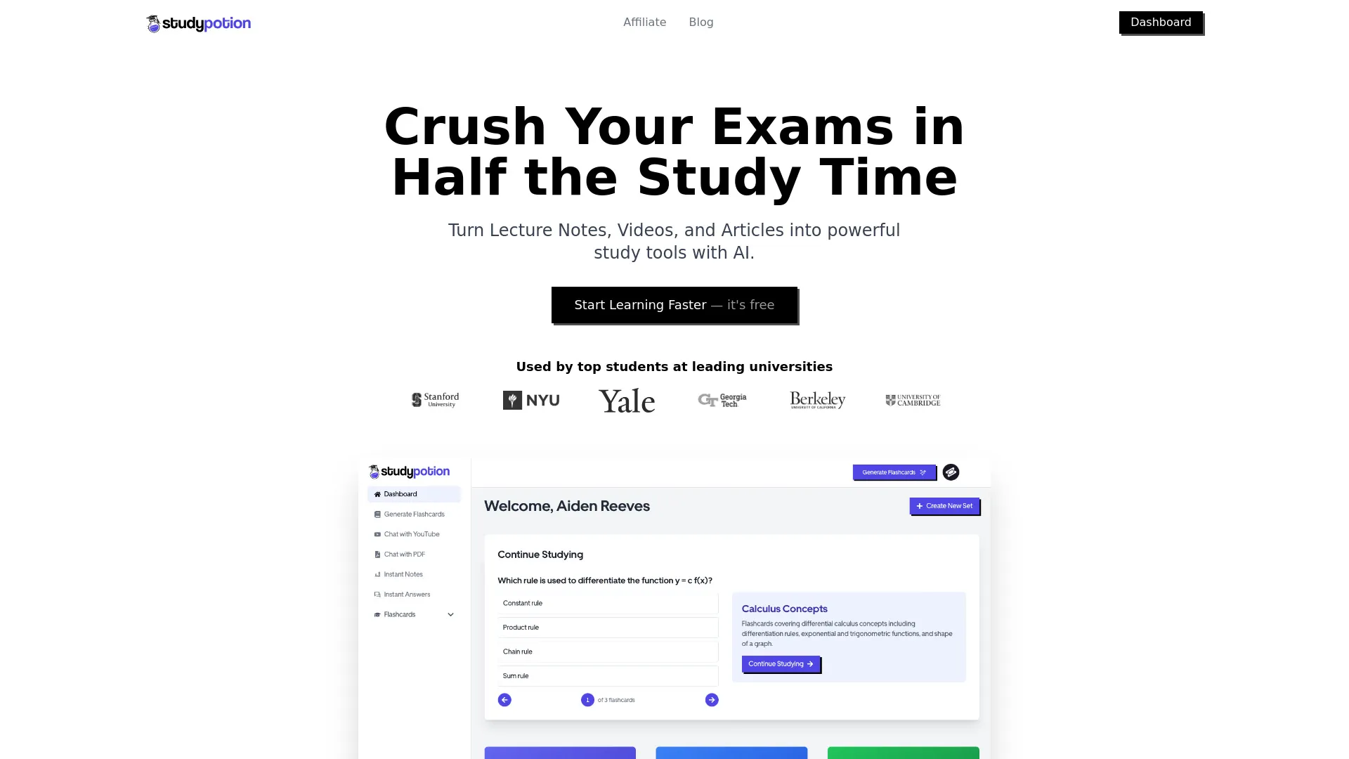 Study Potion AI - Your Ultimate Study Companion | Creati.ai Study Potion AI - Your Ultimate Study Companion | Creati.ai