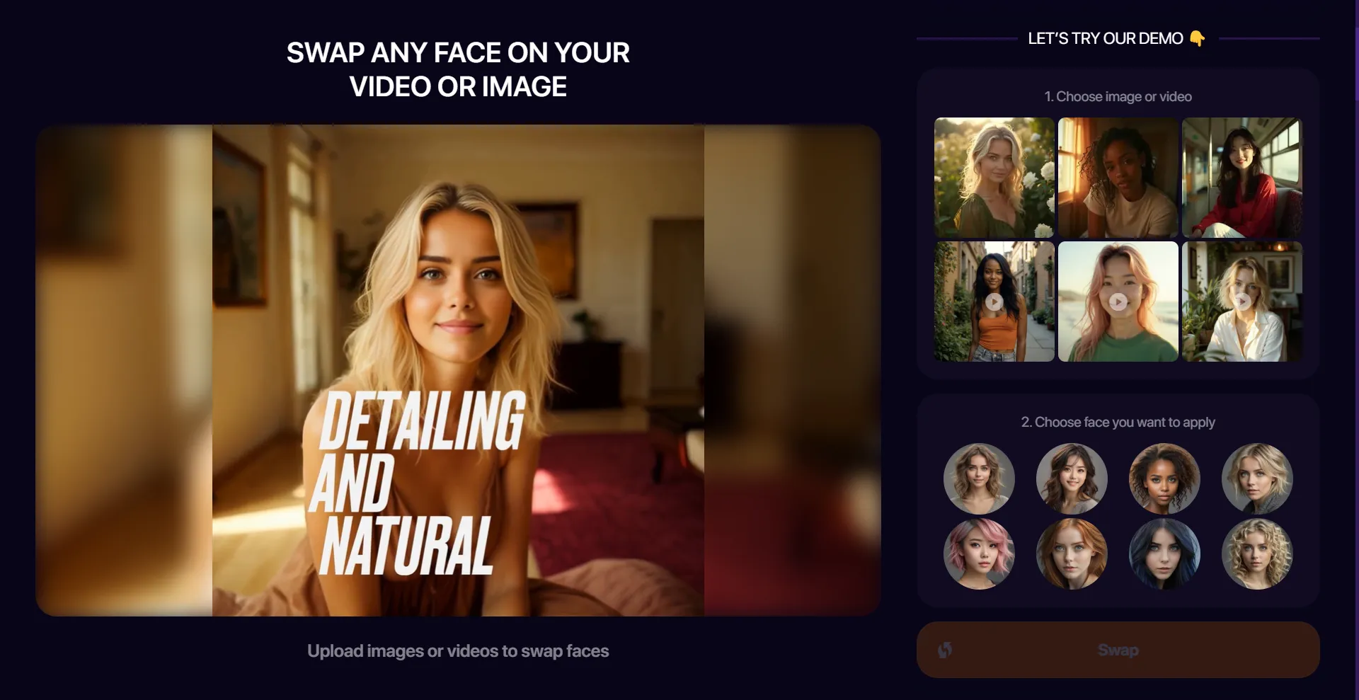 Swaperface: AI Face Swap Tool for Photos & Videos | Creati.ai