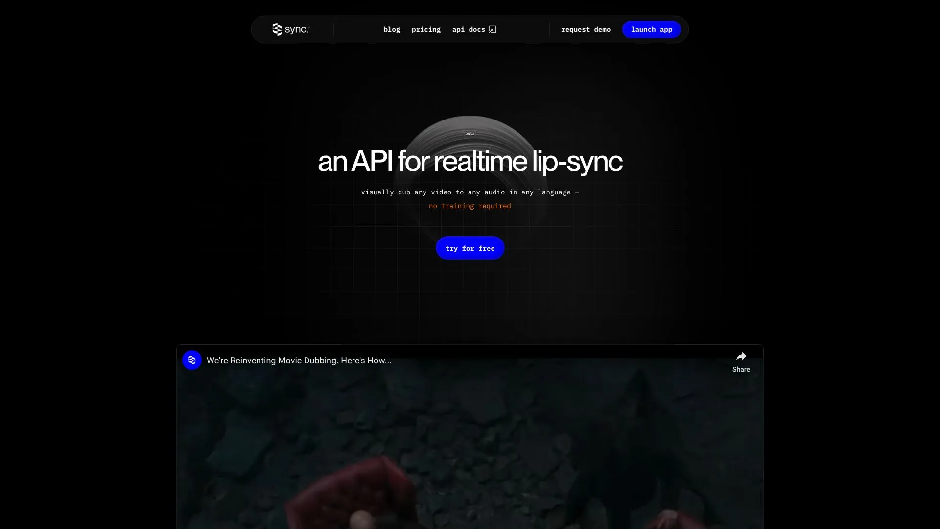 SyncLabs - Sincronización de Video y Audio Sin Esfuerzo | Creati.ai