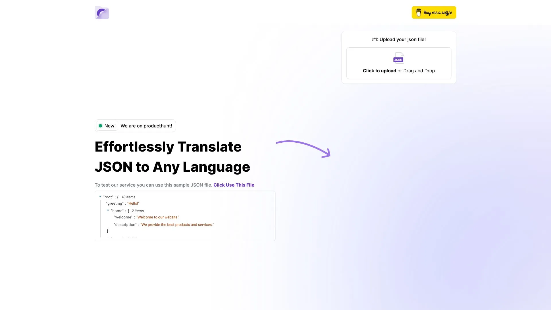 Transluna - Effortless JSON Translating Tool | Creati.ai