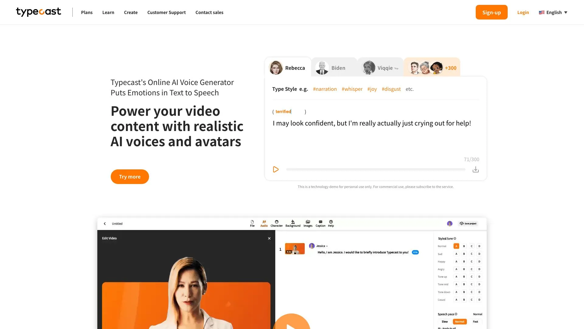 Typecast: Advanced AI Voice Generation and Virtual Avatars | Creati.ai