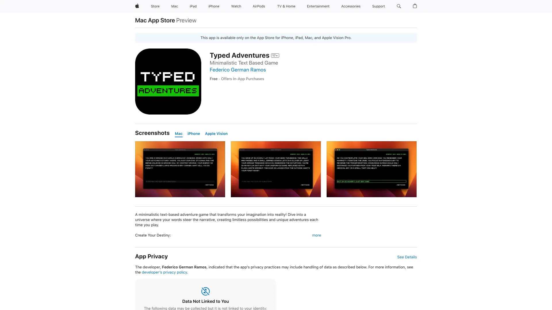 Typed Adventures - Interactive Text-Based Game | Creati.ai