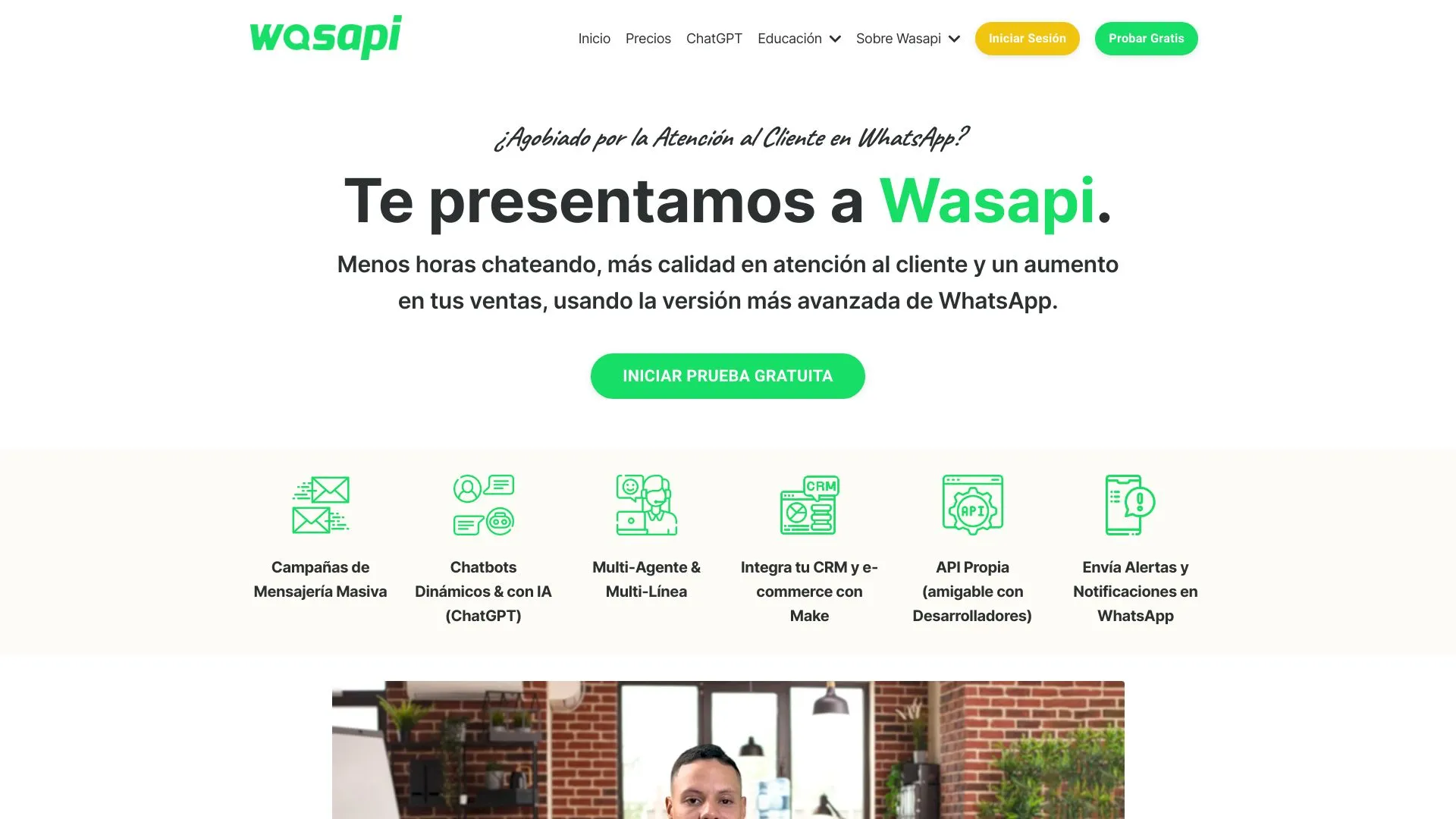 Wasapi - Plataforma de Automatización de WhatsApp Impulsada por IA | Creati.ai