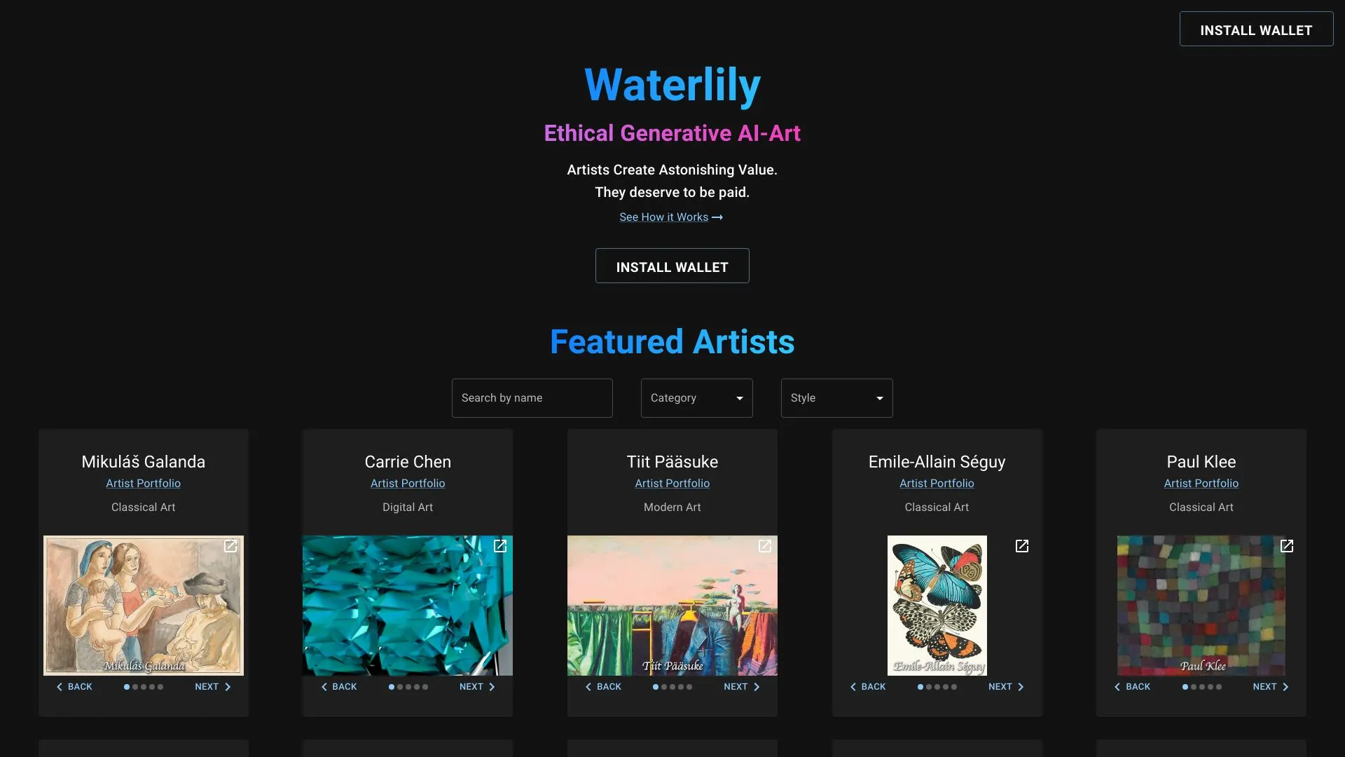 Waterlily AI: Ethical Generative AI Art Platform | Creati.ai