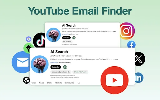 YouTube Email Finder: Extract Emails Quickly & Easily | Creati.ai