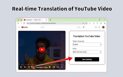 YouTube Real Time Translate - Легкий перевод видео | Creati.ai
