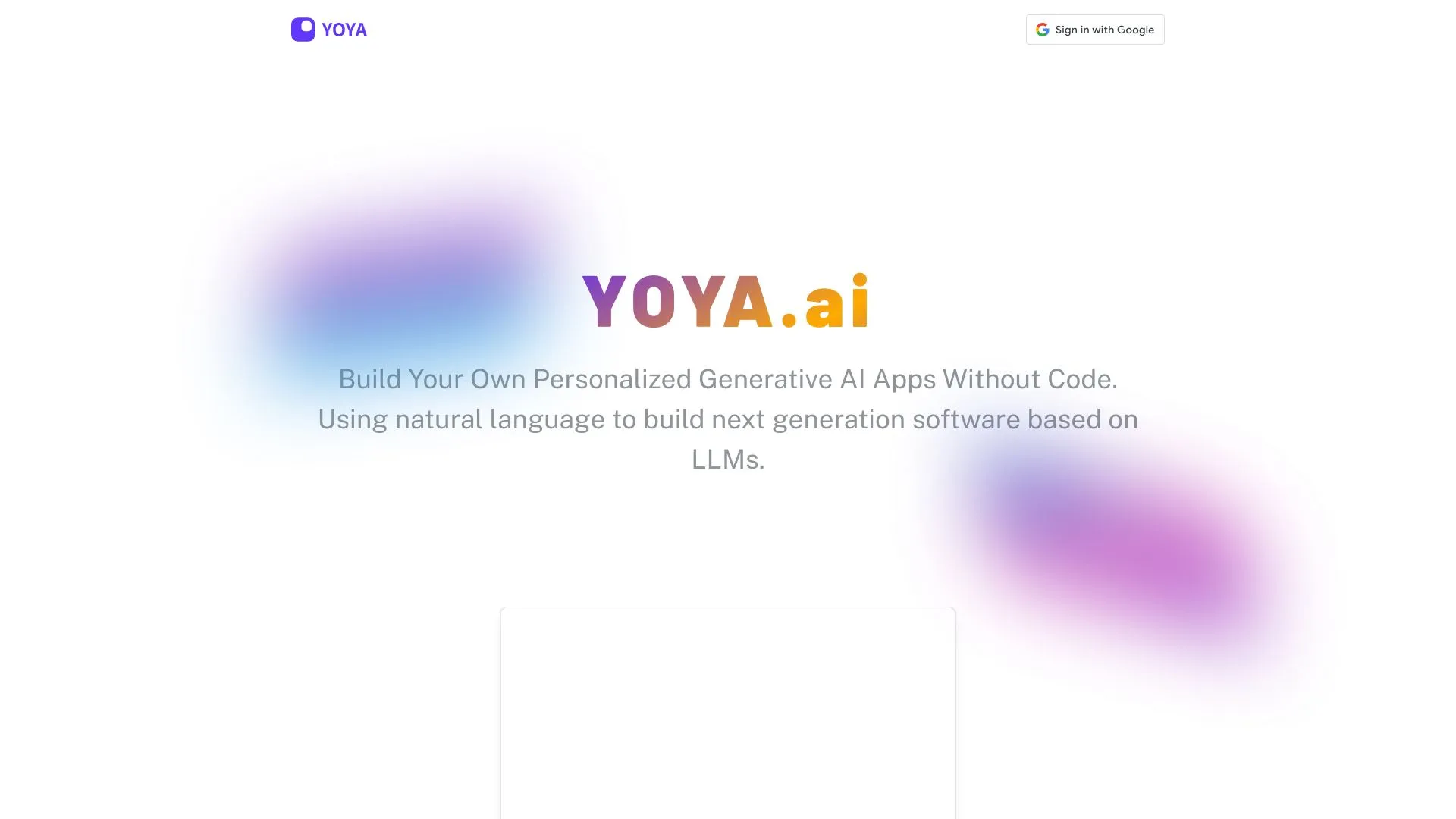YOYA.ai - Build Custom AI Apps Without Code | Creati.ai